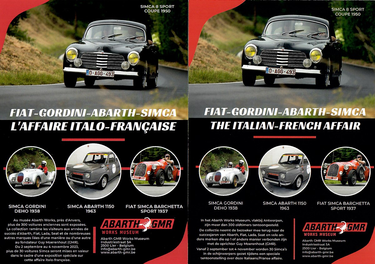 FIAT_GORDINI_ABARTH _SIMCA | Classic Car Passion
